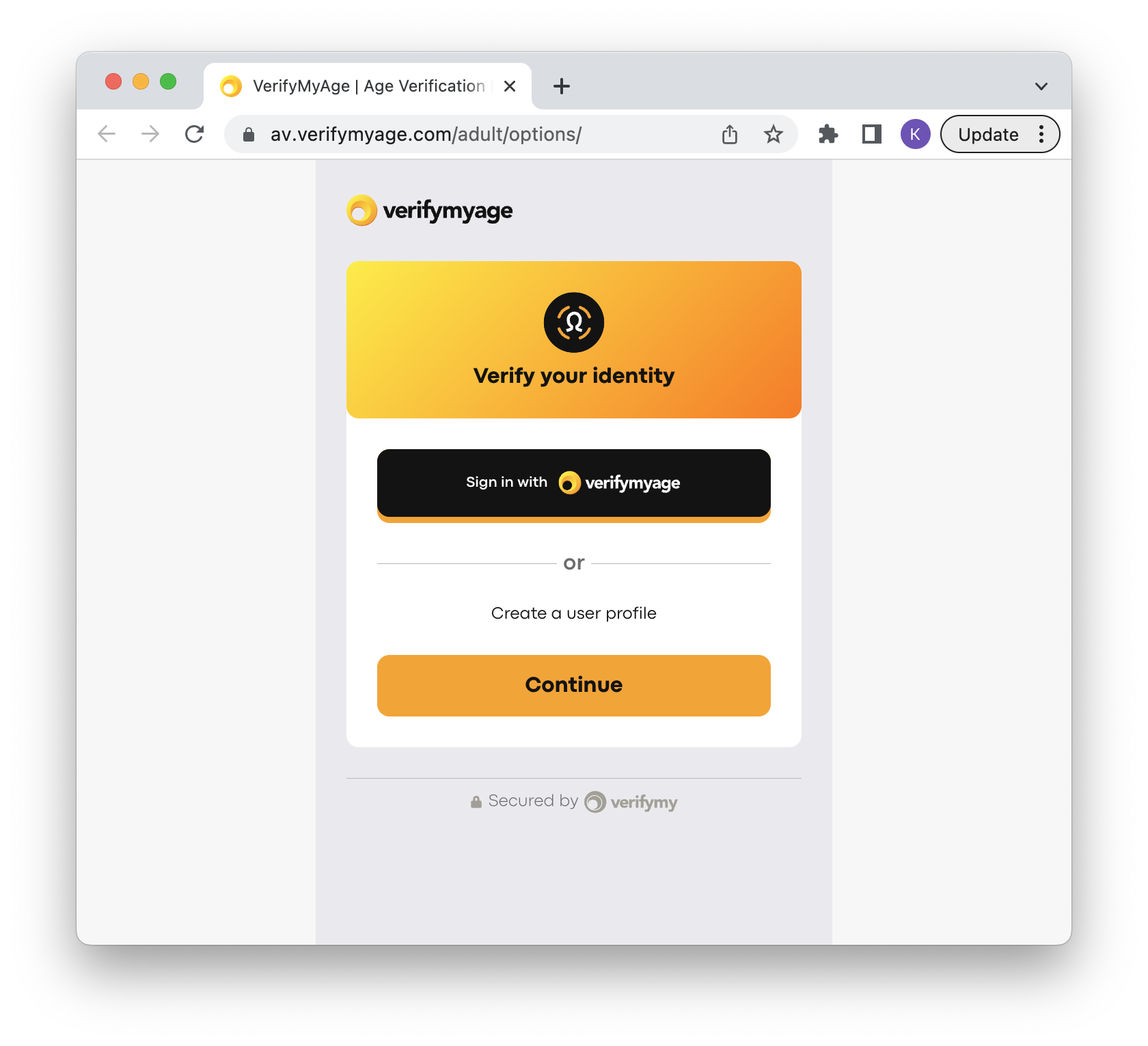 How to reset your VerifyMyAge account password. – Verifying with VerifyMyAge